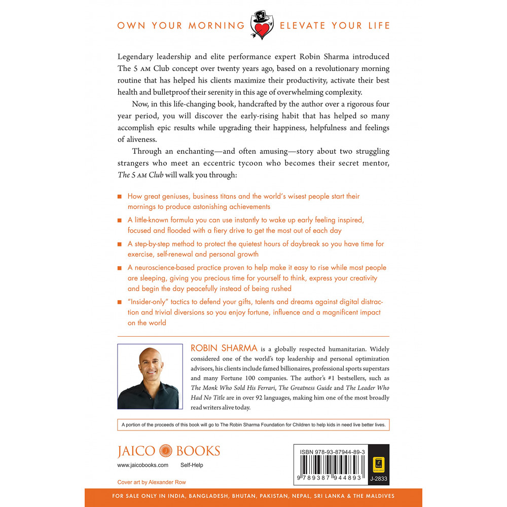 The 5 AM Club: Own Your Morning, Elevate Your Life - Robin Sharma ...