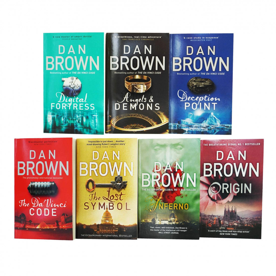 Robert Langdon Series Collection 7 Books Set By Dan Brown (Angels And ...